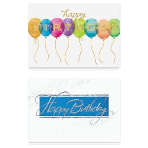 The Gallery Collection - Birthday Cards Assortment Box (35 Cards), Foil & Embossing (Birthday 1)