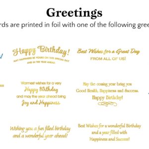 The Gallery Collection - Birthday Cards Assortment Box (35 Cards), Foil & Embossing (Birthday 1)