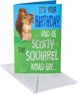 american greetings funny birthday card (squirrel)