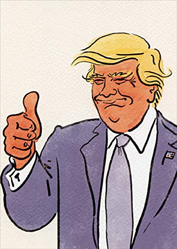 Designer Greetings Donald Trump Thumbs Up Funny/Humorous Birthday Card