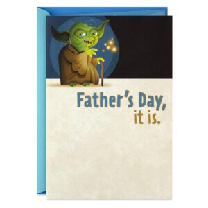 hallmark star wars father's day card (yoda, celebrate you, we must), may the 4th