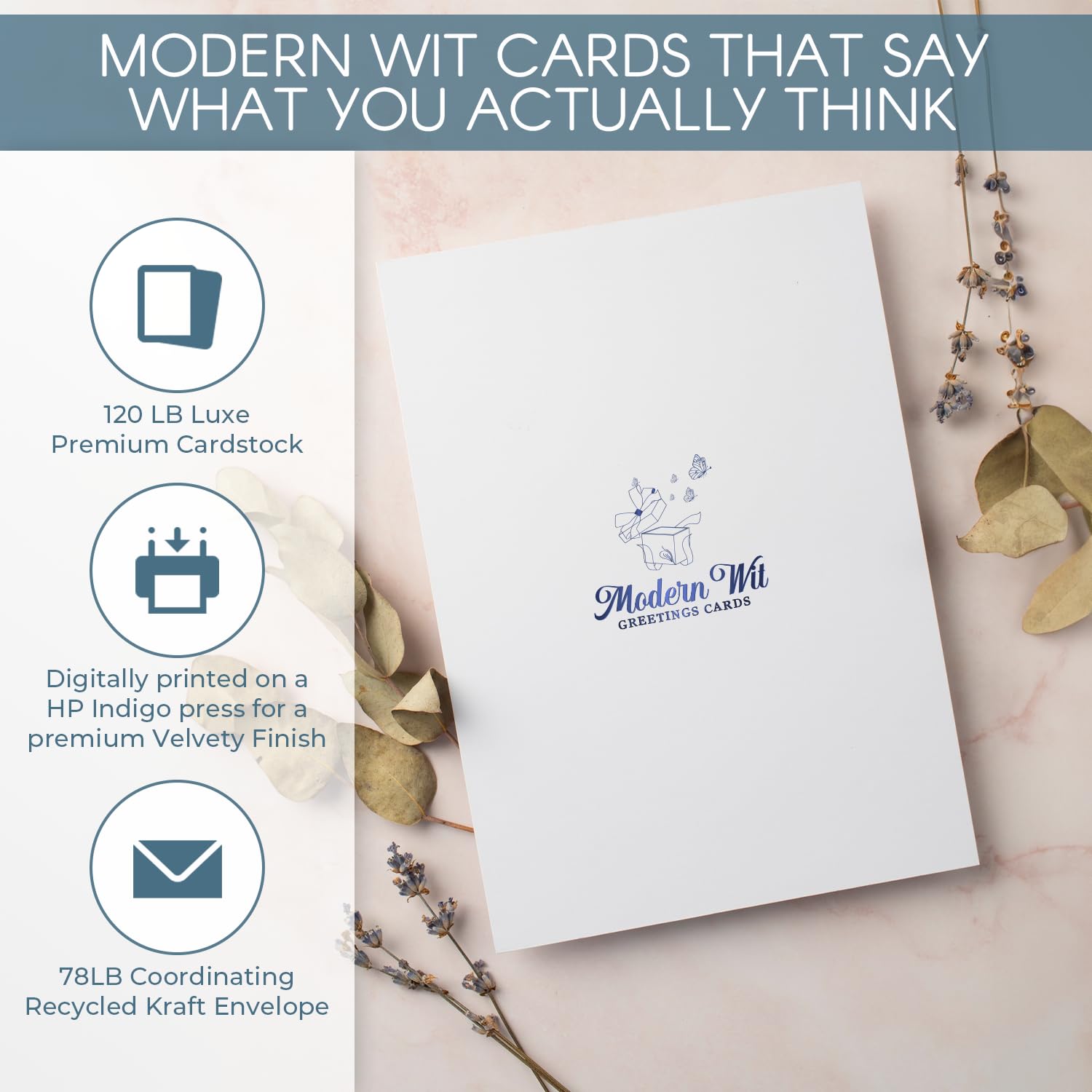 Modern Wit Funny Birthday Card - Husband Wife Greeting Gift Card With Envelope For Men And Women, Blank Inside, Made In USA, 4.25 X 5.5 inches (How People Can Be ...)