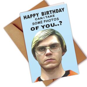 AONUOWE Dahmer Birthday Card Rude Card Humour Banter Slapstick Funny Gift Card For Boyfriend Joke Card