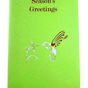 iGifts And Cards Season’s Greetings Hummingbird 3D Pop Up Greeting Card – Merry Christmas, Happy Holidays, Feliz Navidad, Joy, Hope, Unique, Special