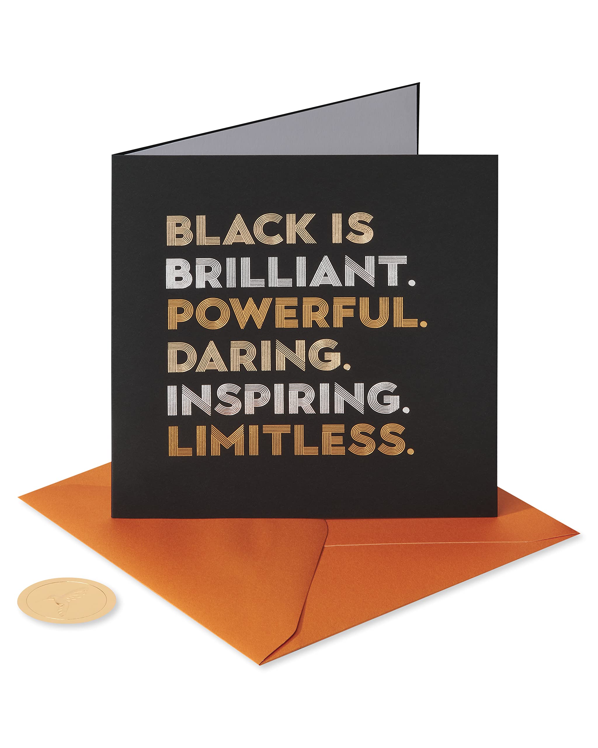 Papyrus Blank Card (Black is Brilliant)