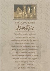 designer greetings why god created brothers religious birthday card for brother