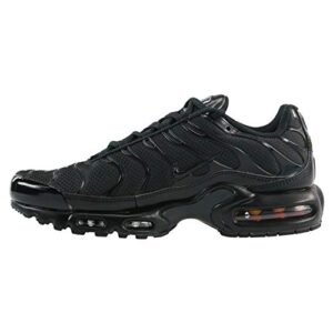 nike men's air max plus triple black, black/black/black, 10.5