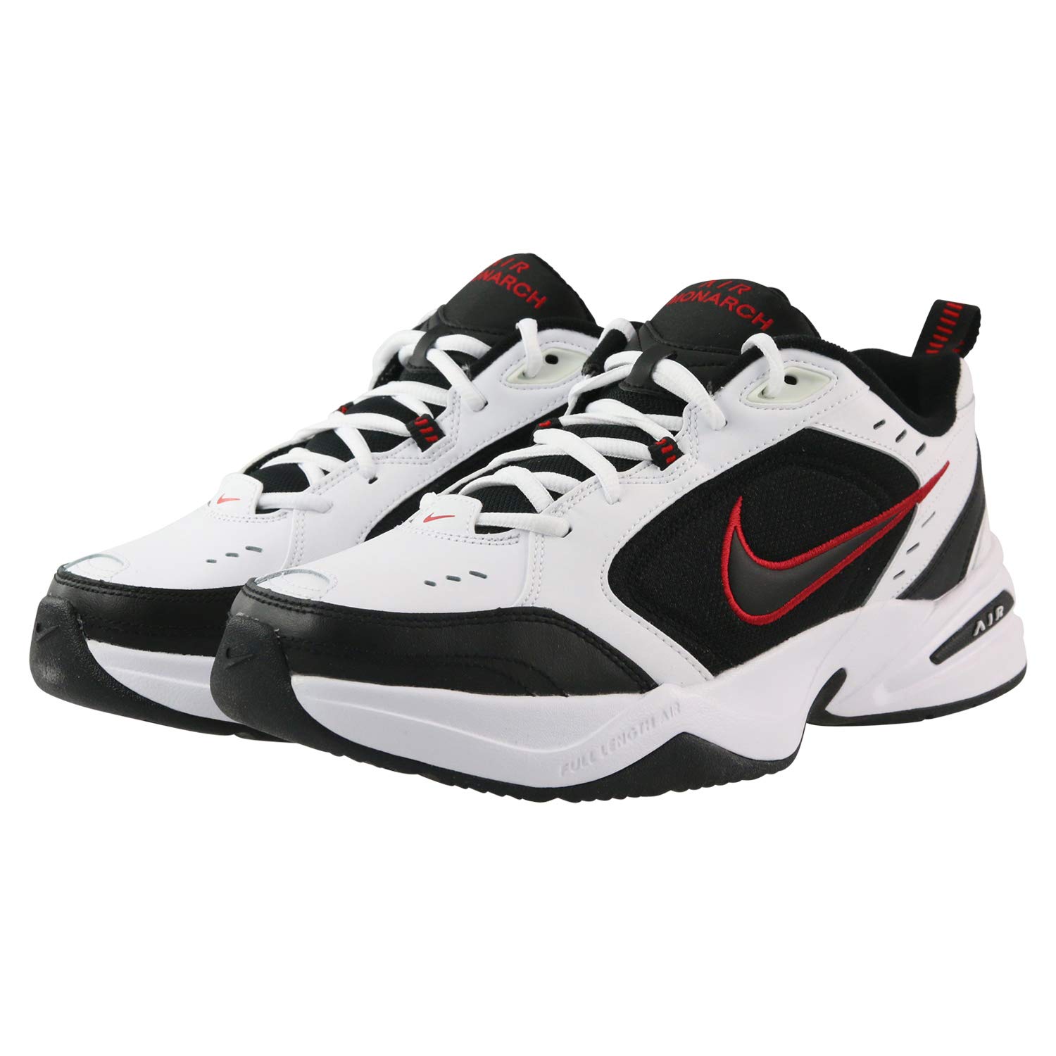 Nike Men's Air Monarch IV Cross Trainer, White/Black, 12.5 Regular US