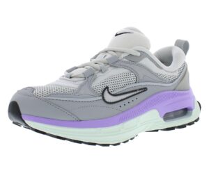 nike women's air max bliss shoes, grey/purple, 9