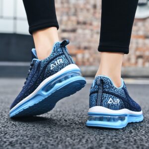 Autper Women Air Running Tennis Shoes Fashion Sneakers for Women Athletic Walking Gym Shoes, Size 8.5 /Blue