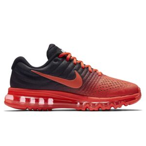 Nike Men's Air Max 2017 Running Shoes-Bright Crimson/Total Crimson-10.5