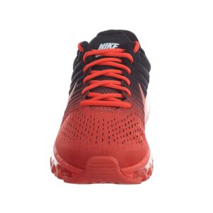 Nike Men's Air Max 2017 Running Shoes-Bright Crimson/Total Crimson-10.5