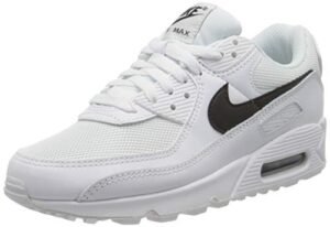 nike air max 90 womens white/black/white running shoes cq2560 101 size 9 us