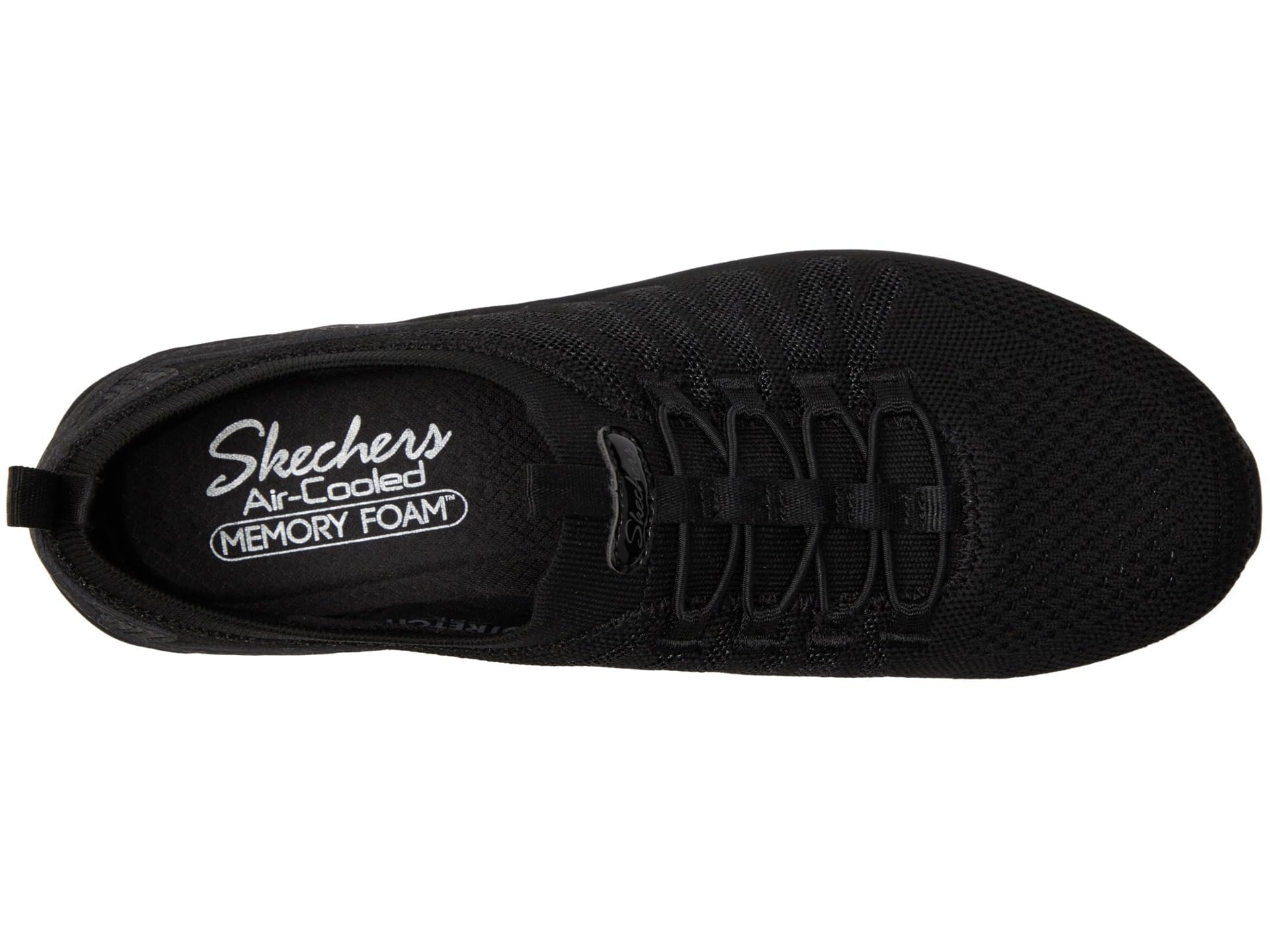 SKECHERS Women's Active-AIR Sneaker, Black, 8.5