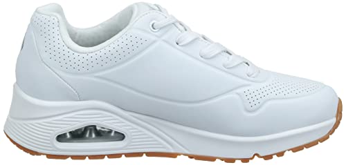 Skechers womens Skecher Street Women's Uno - Stand on Air Sneaker, White, 6 US