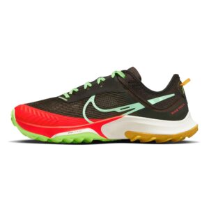 nike womens air zoom terra kiger 8 womens running sneakers shoes (velvet brown/bright crimson/yellow ochre/enamel green, us_footwear_size_system, adult, women, numeric, medium, numeric_7_point_5)