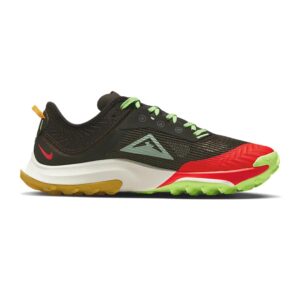 Nike Womens Air Zoom Terra Kiger 8 Womens Running Sneakers Shoes (Velvet Brown/Bright Crimson/Yellow Ochre/Enamel Green, us_footwear_size_system, adult, women, numeric, medium, numeric_7_point_5)