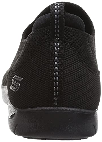 Skechers Women's ARCH FIT REFINE-DON'T GO Sneaker, Black/black, 8