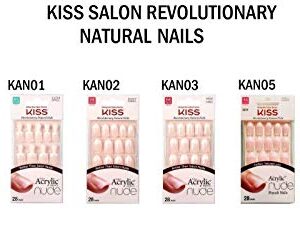 KISS Salon Acrylic Nude 28 Nails (6 PACK, KAN03)