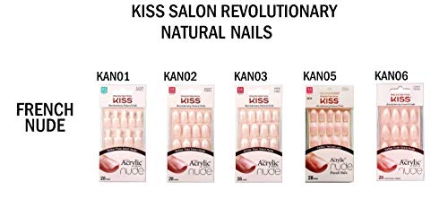 KISS Salon Acrylic Nude 28 Nails (6 PACK, KAN03)