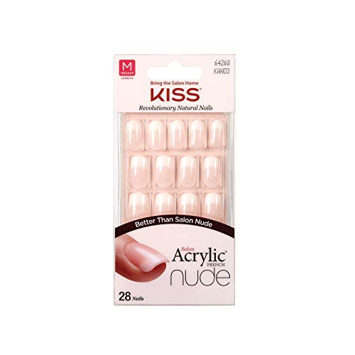 KISS Salon Acrylic Nude 28 Nails (6 PACK, KAN03)