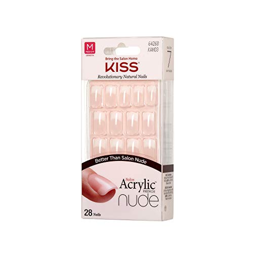 KISS Salon Acrylic Nude 28 Nails (6 PACK, KAN03)