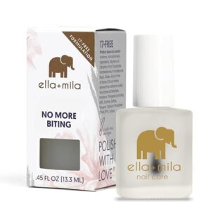 ella+mila "no more biting" nail biting treatment for kids: safe and effective nail biting prevention and thumb sucking deterrent