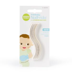 Frida Baby NailFrida The S-Curved Baby Nail Files, Nail Trimmer for Baby, Designed for Small Fingers, 5 Count