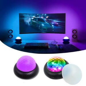 newsumvi gamer led lights gamer gifts room decor for boys, gaming lights multiple colors 2-in-1 effect for gaming setup 2 packs/set