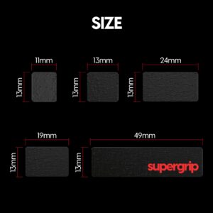 Pulsar Gaming Gears SUPERGRIP Pre-cut Keyboard Griptape Pre-laminated Sweat Absorbing High Performance Universal Anti Slip Mouse Keycap Grip tape Ultra-thin 0.5mm (0.02in)