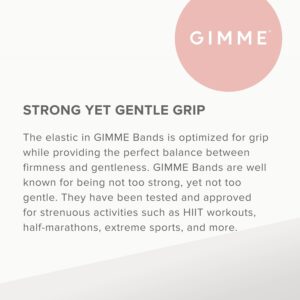 Gimme Beauty - Extra Fine Hair Ties - Neutral - Seamless, No Break Microfiber Elastic Hair Ties - Firm Yet Gentle Hair Accessories with All Day Hold + No Snagging, Dents, or Breakage (12 Count)