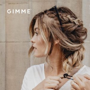 Gimme Beauty - Fine Hair Ties - No Damage Hair Bands - Neutral - Seamless Microfiber Elastics - Hair Accessories With All Day Hold - No Snagging, Dents, or Breakage Hair Tie Pack (9 count)