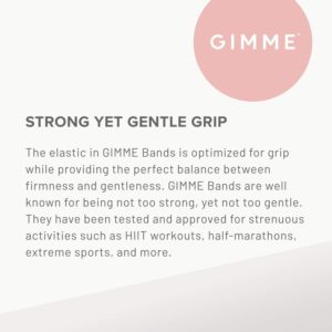 Gimme Beauty - Fine Hair Ties - No Damage Hair Bands - Neutral - Seamless Microfiber Elastics - Hair Accessories With All Day Hold - No Snagging, Dents, or Breakage Hair Tie Pack (9 count)