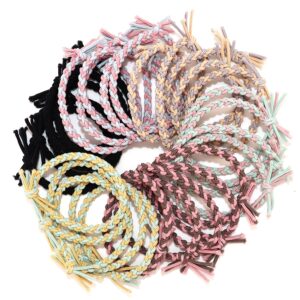 cobahom 30 pcs hair elastics hair ties high stretch hair band no metal hair ties ponytail holders for men women