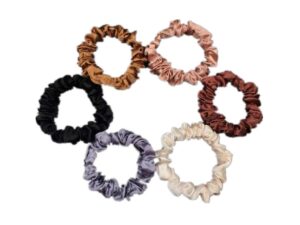 6pcs premium satin elastic hair bands scrunchy ponytail holder hair scrunchies hair ties ropes scrunchies for women or girls hair accessories