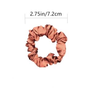 6Pcs Premium Satin Elastic Hair Bands Scrunchy Ponytail holder Hair Scrunchies Hair Ties Ropes Scrunchies for Women or Girls Hair Accessories