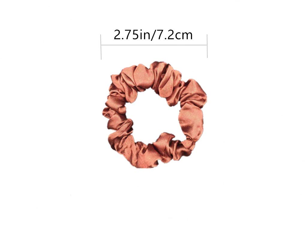 6Pcs Premium Satin Elastic Hair Bands Scrunchy Ponytail holder Hair Scrunchies Hair Ties Ropes Scrunchies for Women or Girls Hair Accessories