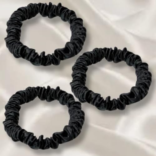 Uniqueology Hair Ties No Damage - Hair Ties for Thin Hair - Silk Scrunchies for Hair - Mini Hair Ties - No Damage Hair Ties - Silk Scrunchies for Hair Sleep -Mini Scrunchies - Anti Breakage Hair Ties