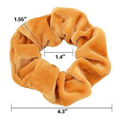 Chloven 45 Pcs Hair Scrunchies Velvet Elastics Hair Bands Scrunchy Hair Ties Ropes Scrunchie for Women Girls Hair Accessories - Great Gift for Holiday Seasons