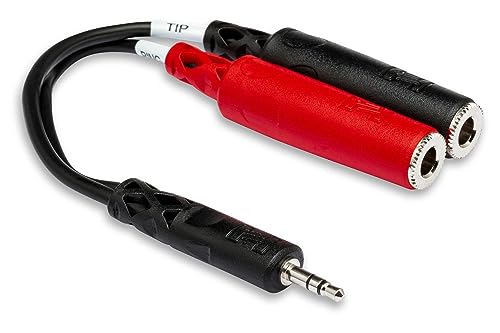 Hosa YMP-137 3.5 mm TRS to Dual 1/4" TSF Stereo Breakout Cable