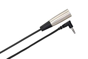 hosa xvm-110m right angle 3.5 mm trs to xlr3m microphone cable, 10 feet