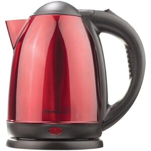 brentwood kt-1795 1.5-liter stainless steel electric cordless tea kettle (red) consumer electronics