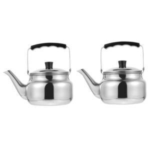 abaodam 2pcs pot portable kettle milk boiler electric coffee percolators induction tea kettle stainless steel teakettle household teakettle home kettle teakettle for home plastic milk jug