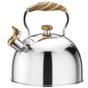 chefbar tea kettle for stovetop, 2.5 liter whistling tea kettle & tea kettle for stovetop gooseneck pour over coffee kettle