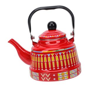 arraze 1pc kettle vintage teapot enamel tea kettle electric tea maker stovetop teapot stovetop tea kettle whistling tea pot kitchen teapot water tea pot water kettle milk jug red office (color : blue,