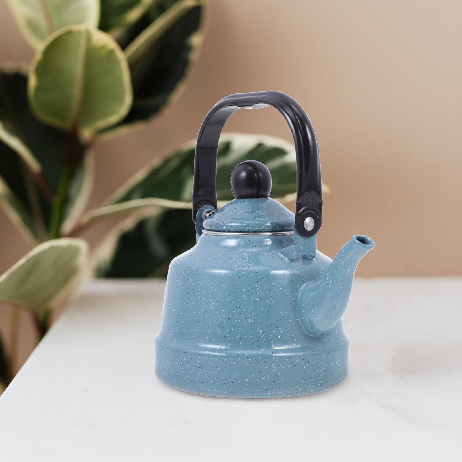 IMIKEYA Enamel Water Kettle Vintage Stovetop Teapots 1.1l Enameled Teapots Heating Water Kettle Large-capacity Coffee Pots for Home Kitchen Cookware Supplies Green