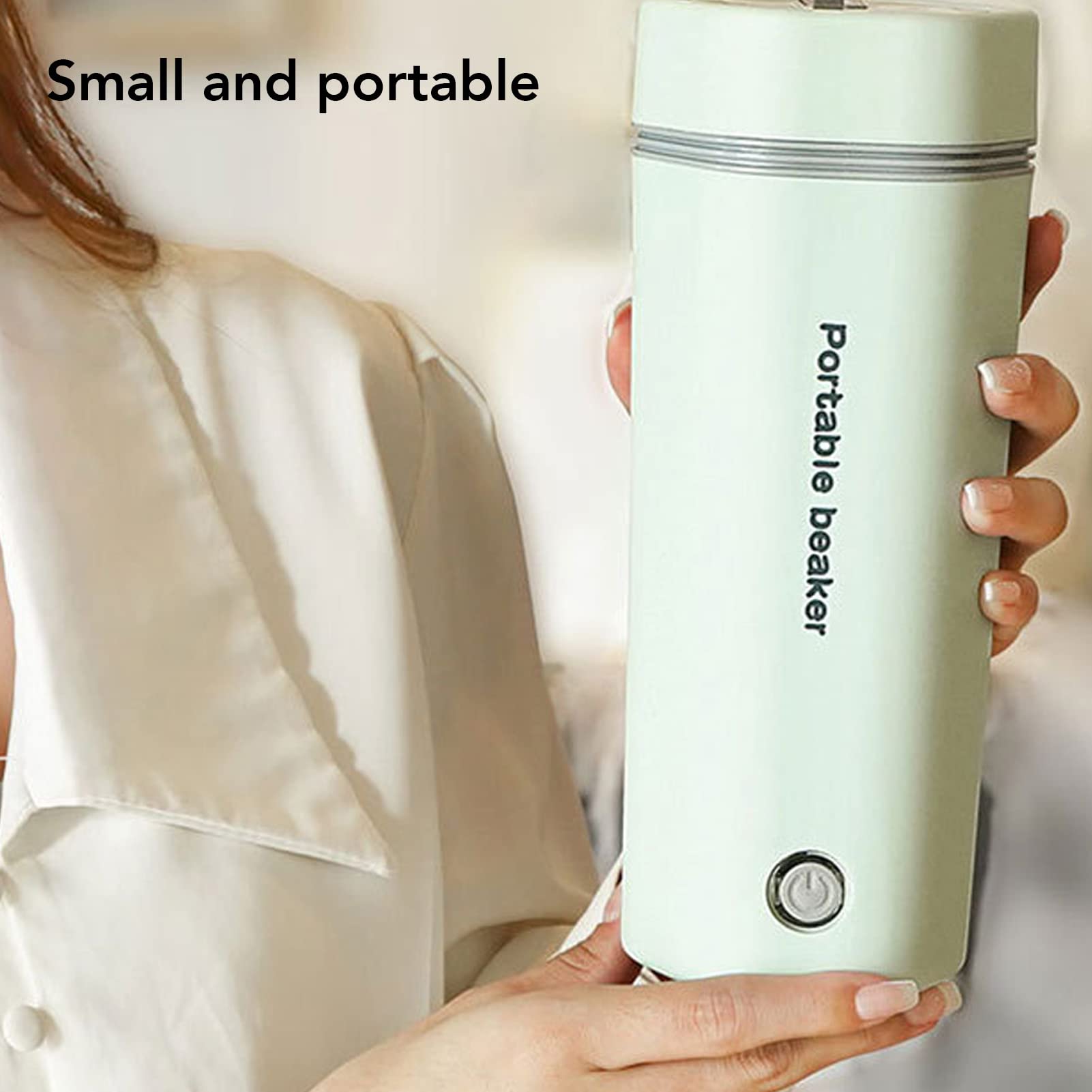 Travel Electric Kettle Water Boiler,Coffee Warmer Heater Portable Automatic Shut Off Water Boiler,Car Water Boiler Heater for Camping Outdoor Cup Mug Hot Tea (US Plug 110V)