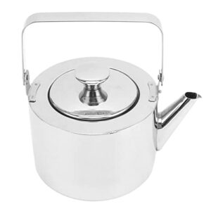 l steel tea kettle with strainer thickened metal whistling teapot with ergonomic handle for all stovetop small, 1l l steel tea kettle (medium, 1.3l)