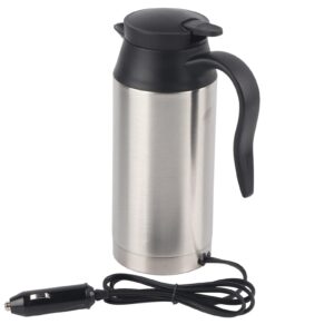 car electric cup, 12v 750ml car electric cup vacuum insulation technology portable electric travel heating cup coffee tea boiling mug kettle for car