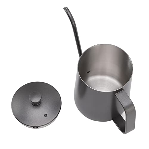 N Coffee Kettle Black L Steel Rustproof Small Pour Over Kettle With Lid For Home 600Ml N Coffee Kettle Black (350ml)